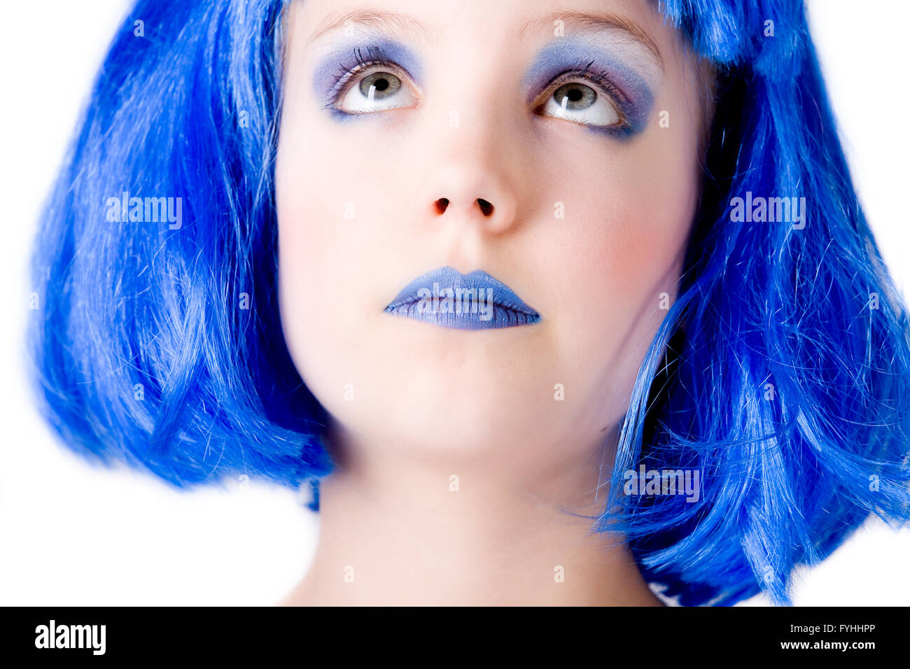 Blue girl hi-res stock photography and images - Alamy