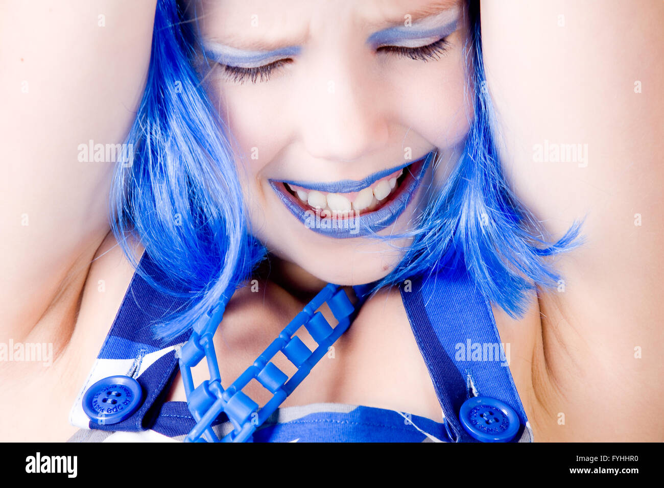 Blue girl hi-res stock photography and images - Alamy