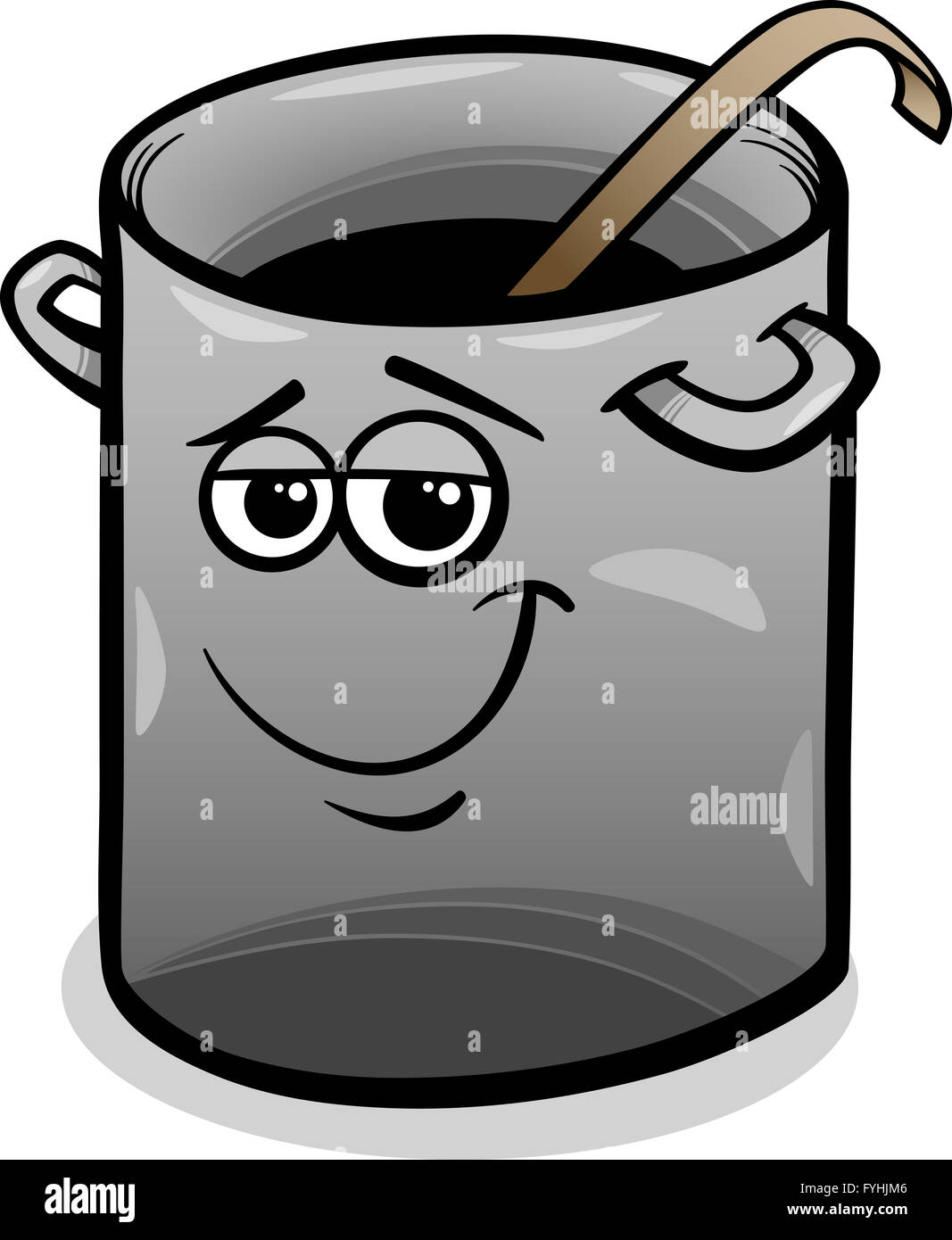 Pot pan ladle cartoon hi-res stock photography and images - Alamy