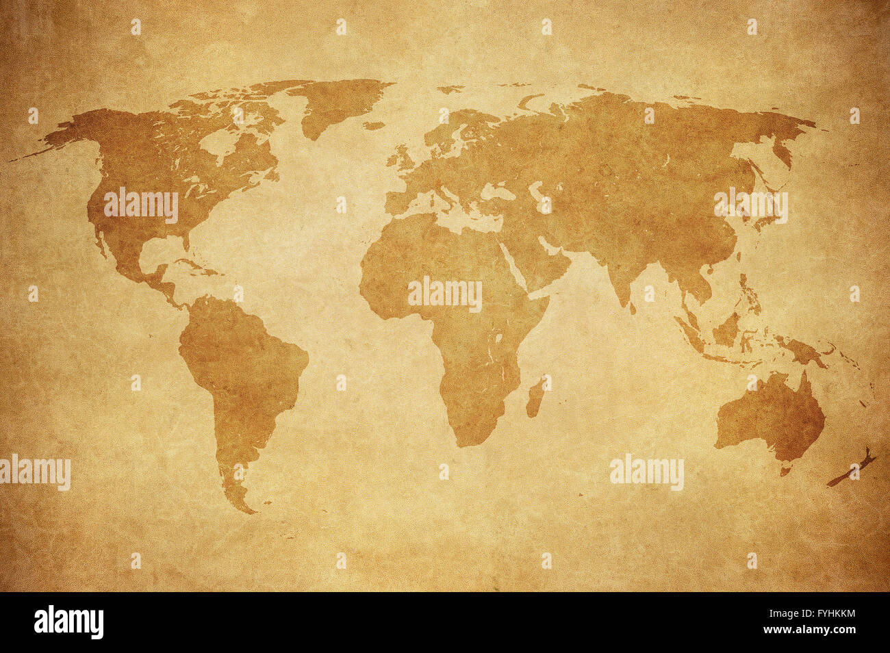 grunge map of the world Stock Photo - Alamy