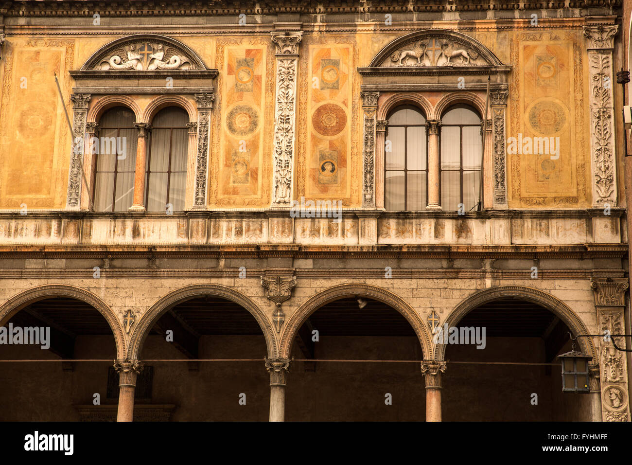 Historic architecture in Verona Stock Photo - Alamy