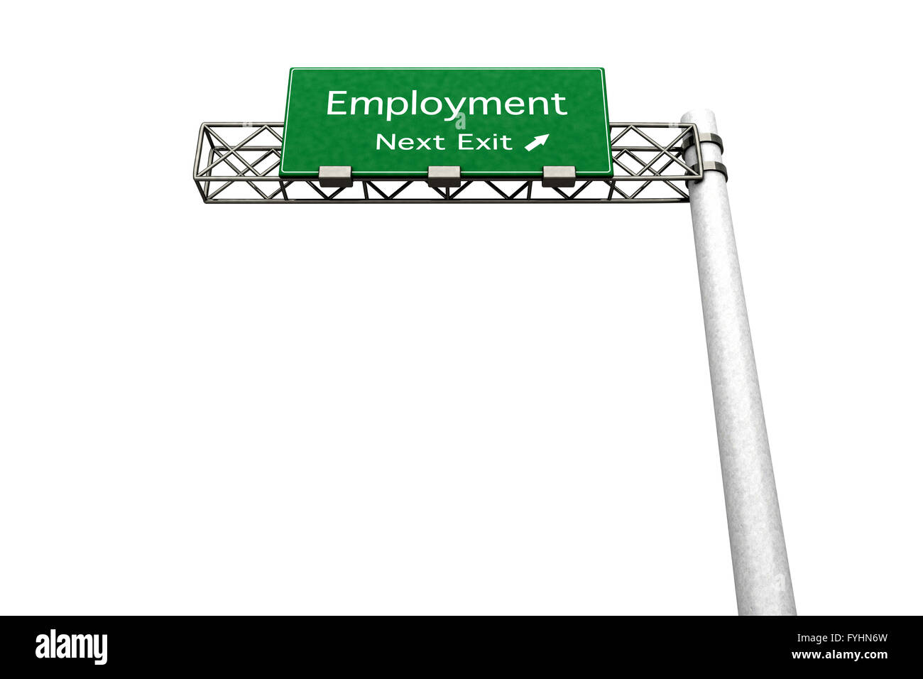 Highway Sign - Employment Stock Photo - Alamy