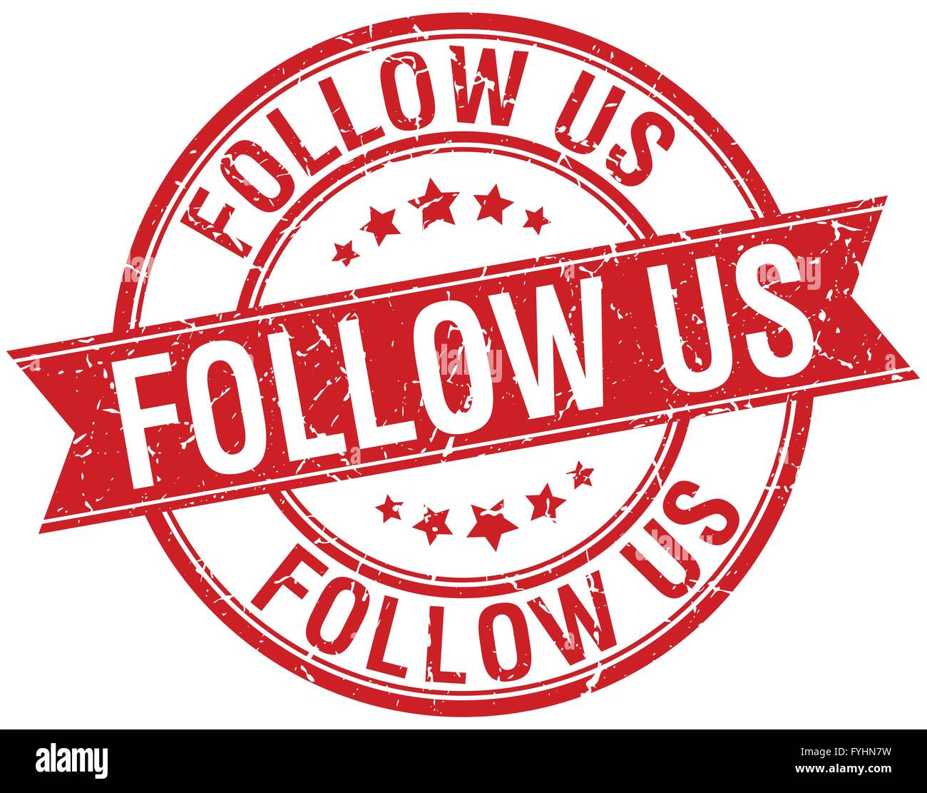 Follow us stamp Stock Vector Images - Alamy