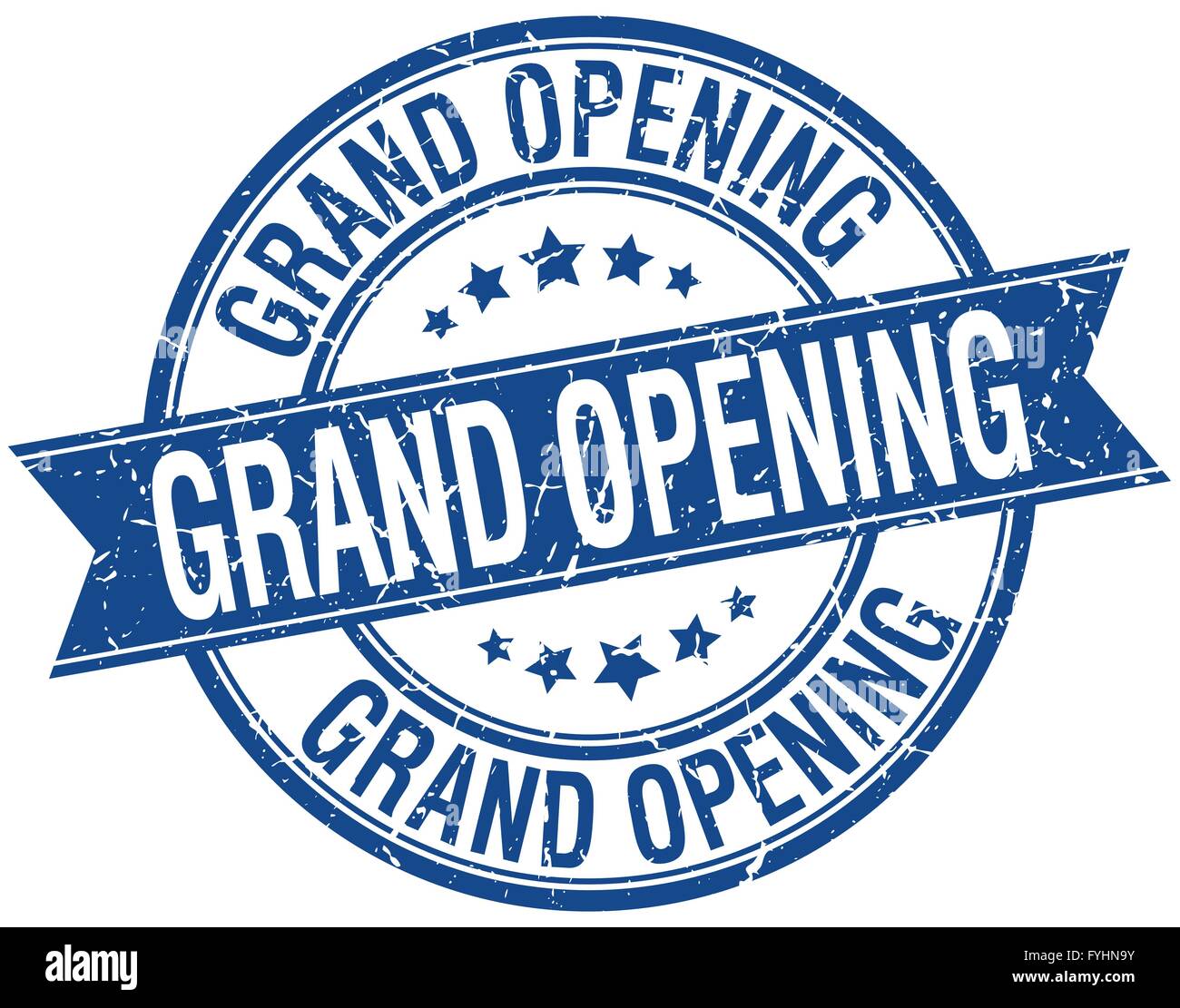 Grand opening grunge ribbon hi-res stock photography and images - Alamy