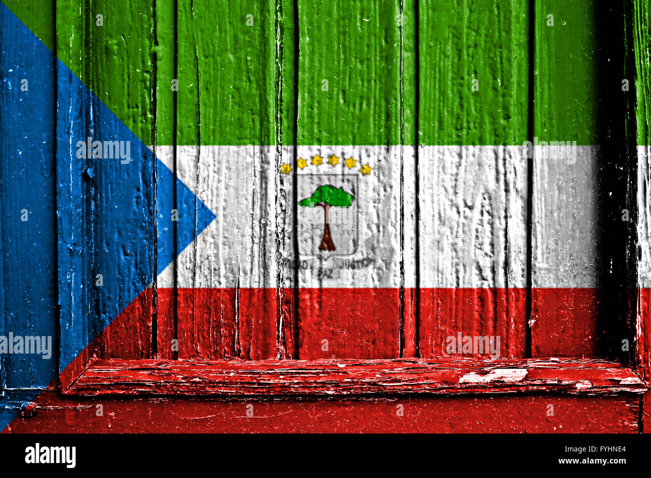 Flag equatorial guinea wooden hi-res stock photography and images - Alamy