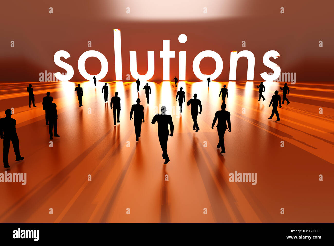 Walking towards the Solution Stock Photo - Alamy