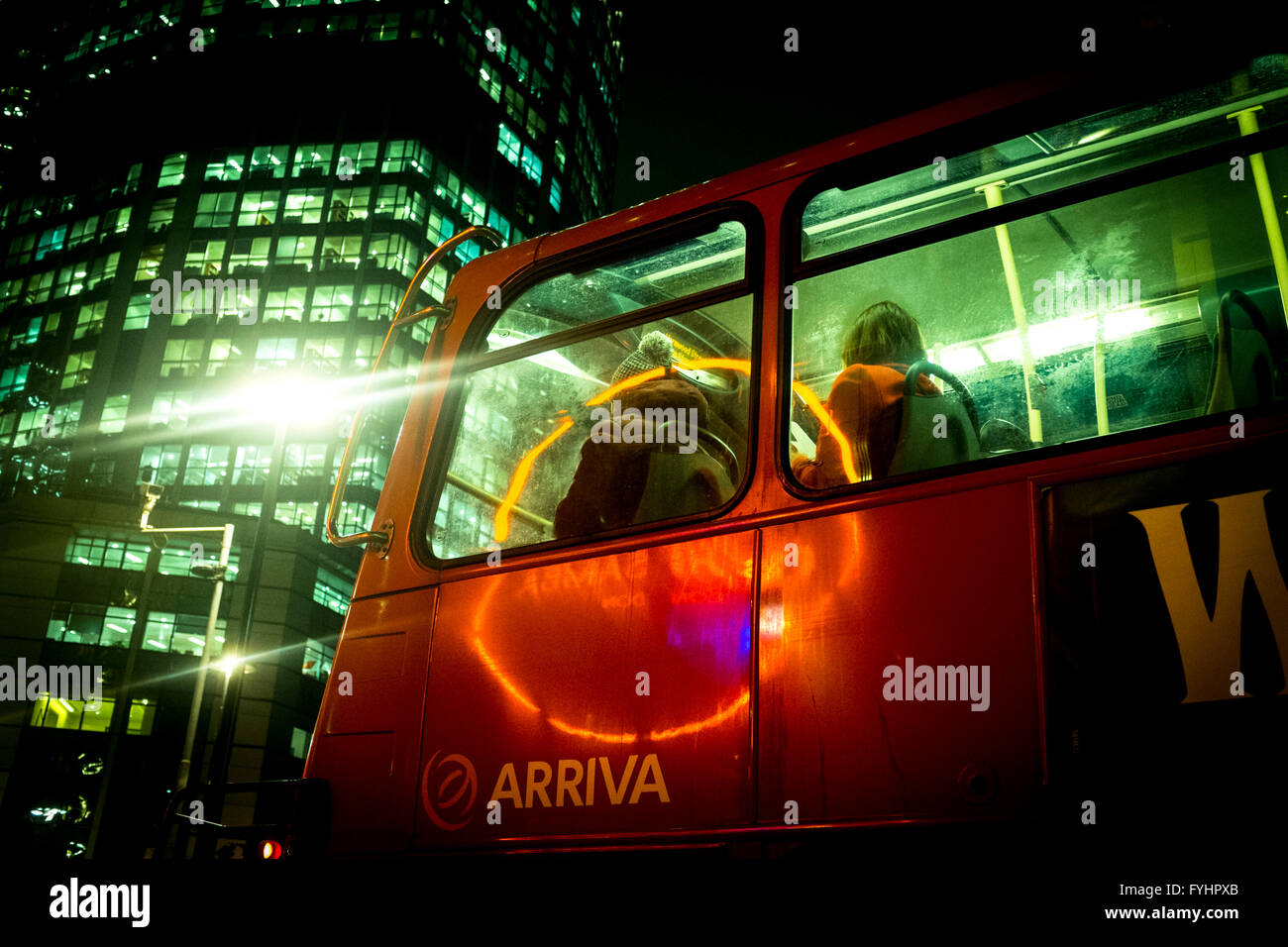 Bus in the City, London Stock Photo - Alamy