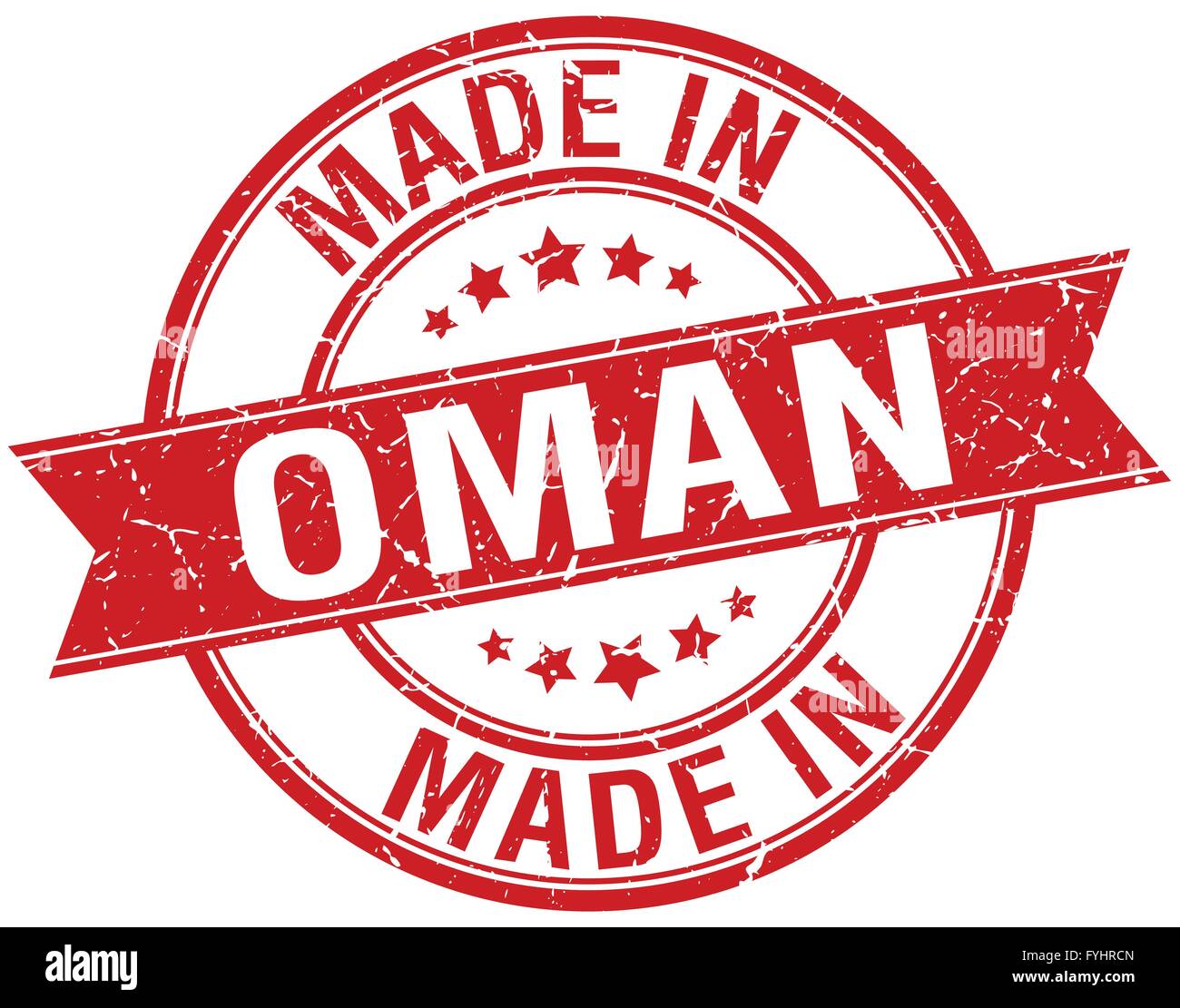 made in Oman red round vintage stamp Stock Vector Image & Art - Alamy