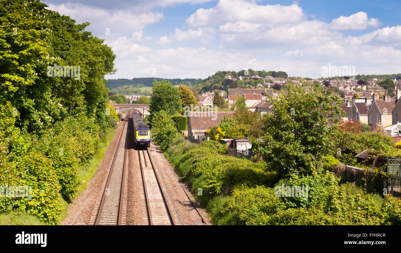 Bath, England - May 25, 2013: A First Great Western Intercity 125 train ...