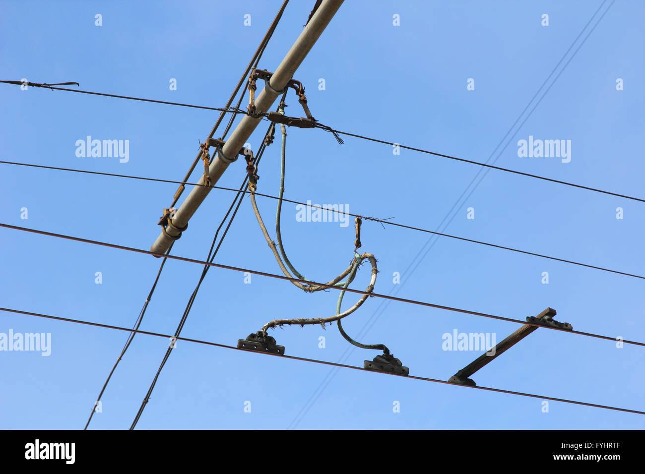 Railroad railway catenary lines against hi-res stock photography and ...