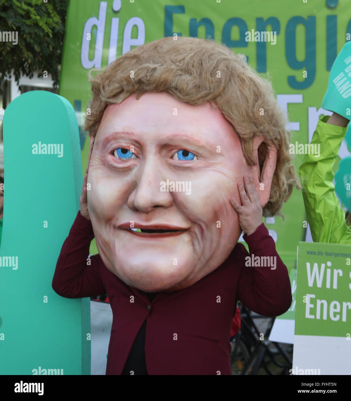 Cartoon head Angela Merkel Stock Photo - Alamy