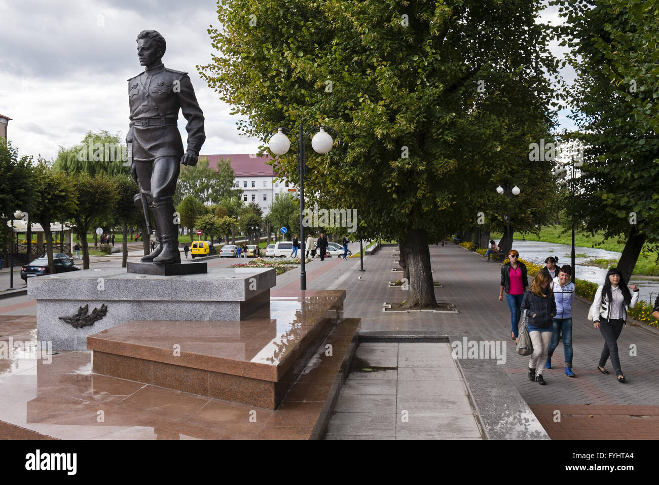 Statue of Sergej Iwanowitsch Gussew, Gusev, Russia Stock Photo - Alamy