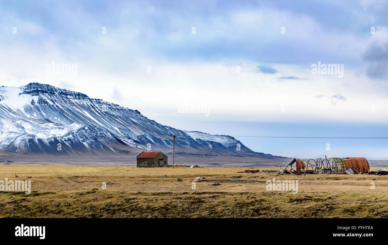 Desolate scene of the Ring Road in Iceland Stock Photo - Alamy