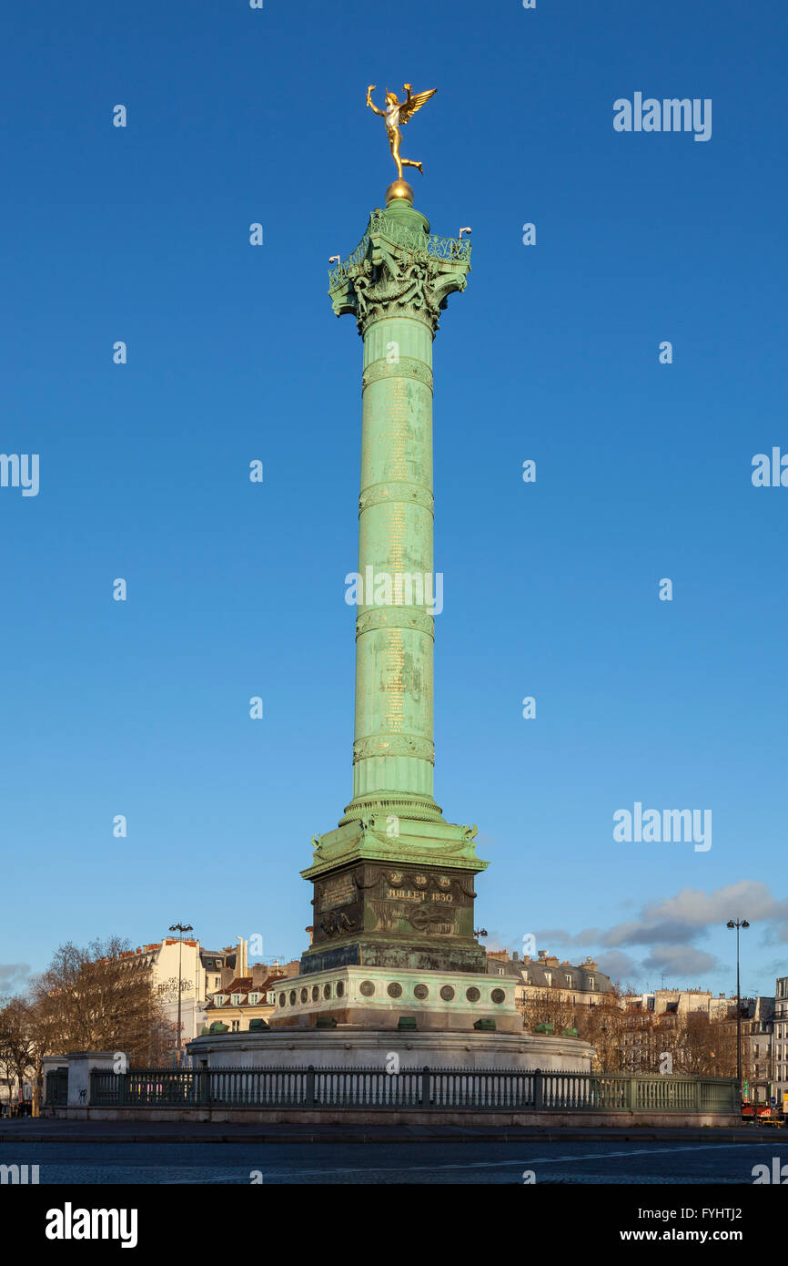 column, bastille, paris, 2015 Stock Photo - Alamy