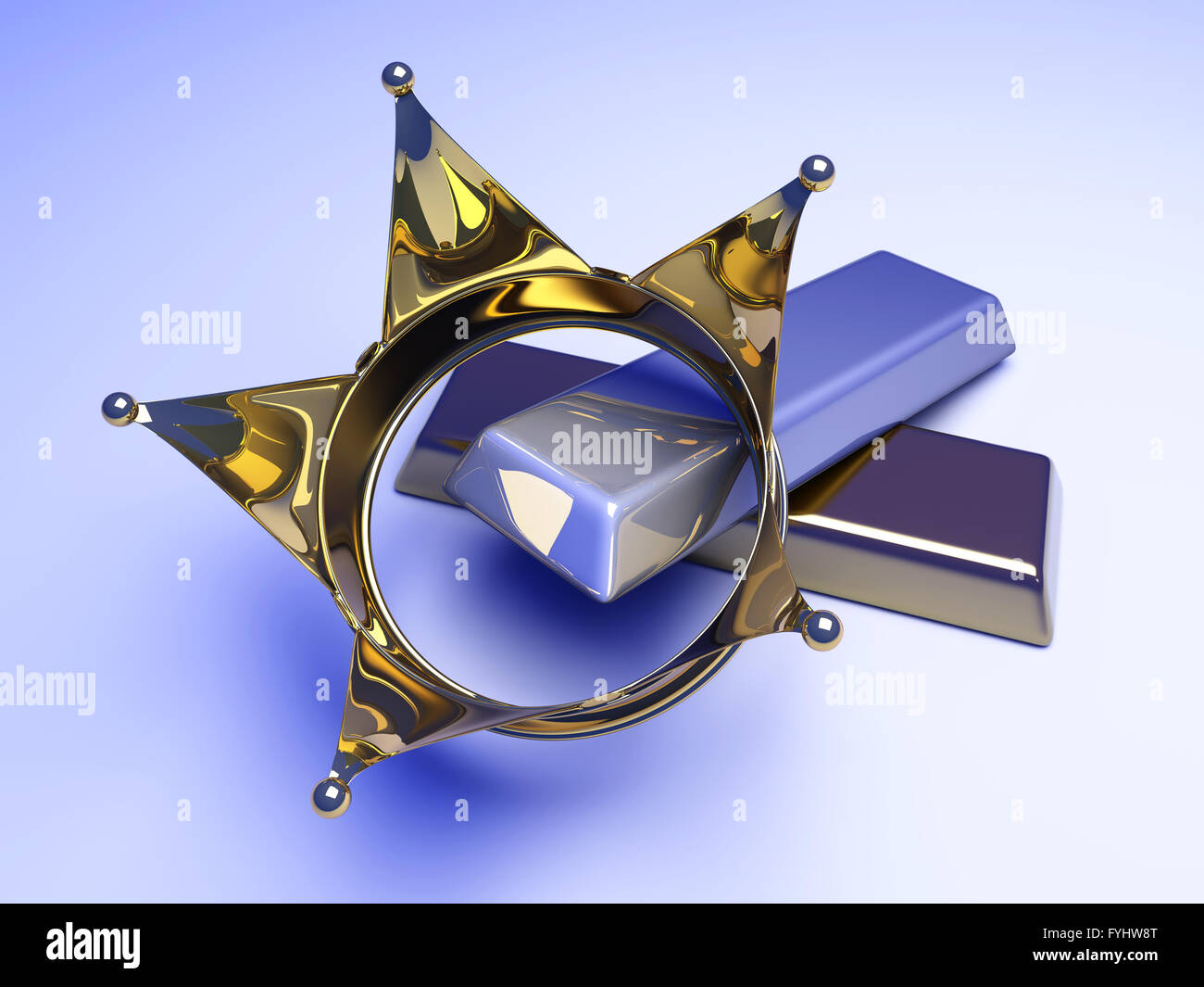 3d digital render royal crown hi-res stock photography and images - Alamy