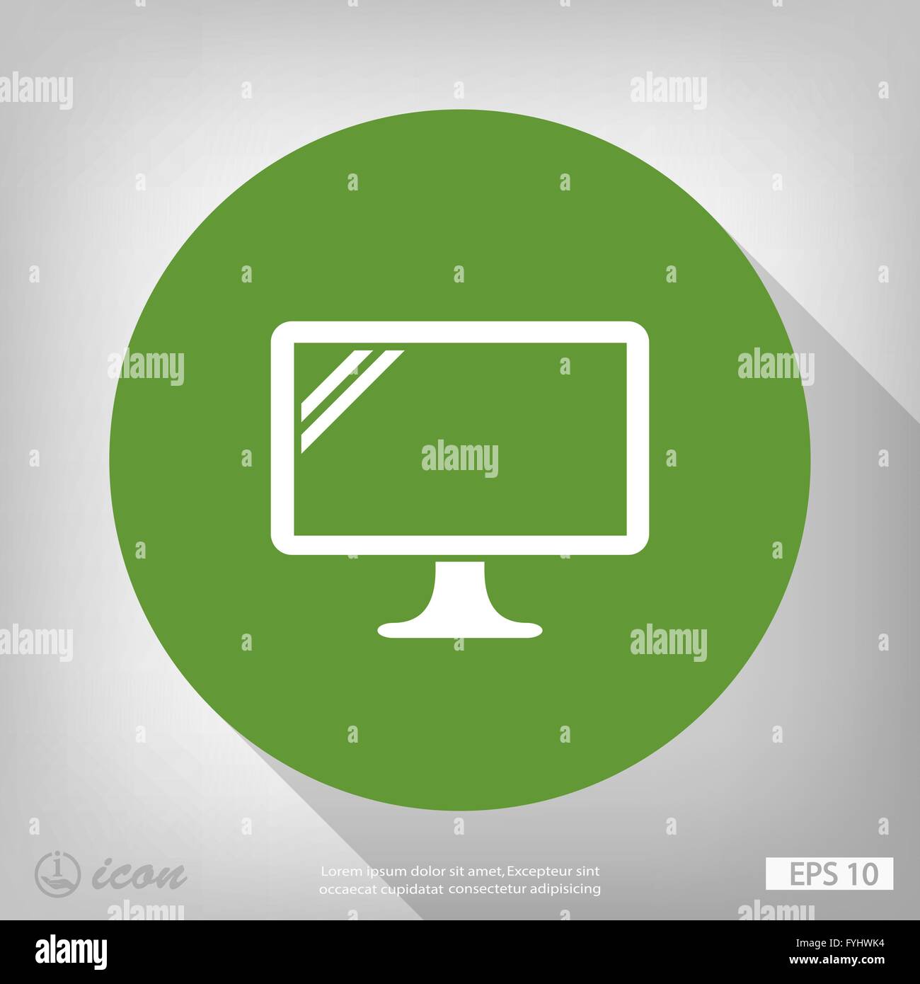 Pictograph of computer Stock Vector Image & Art - Alamy