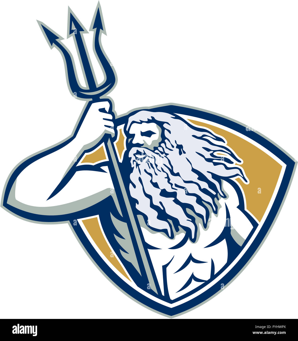 Poseidon trident hi-res stock photography and images - Alamy