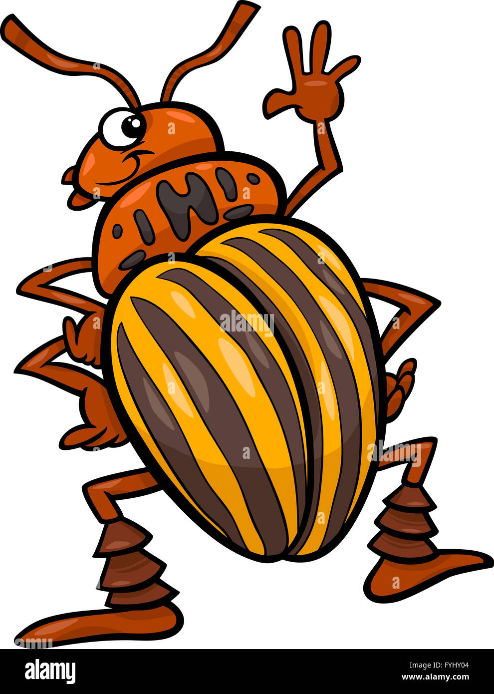 Cheerful potato mascot cartoon hi-res stock photography and images - Alamy