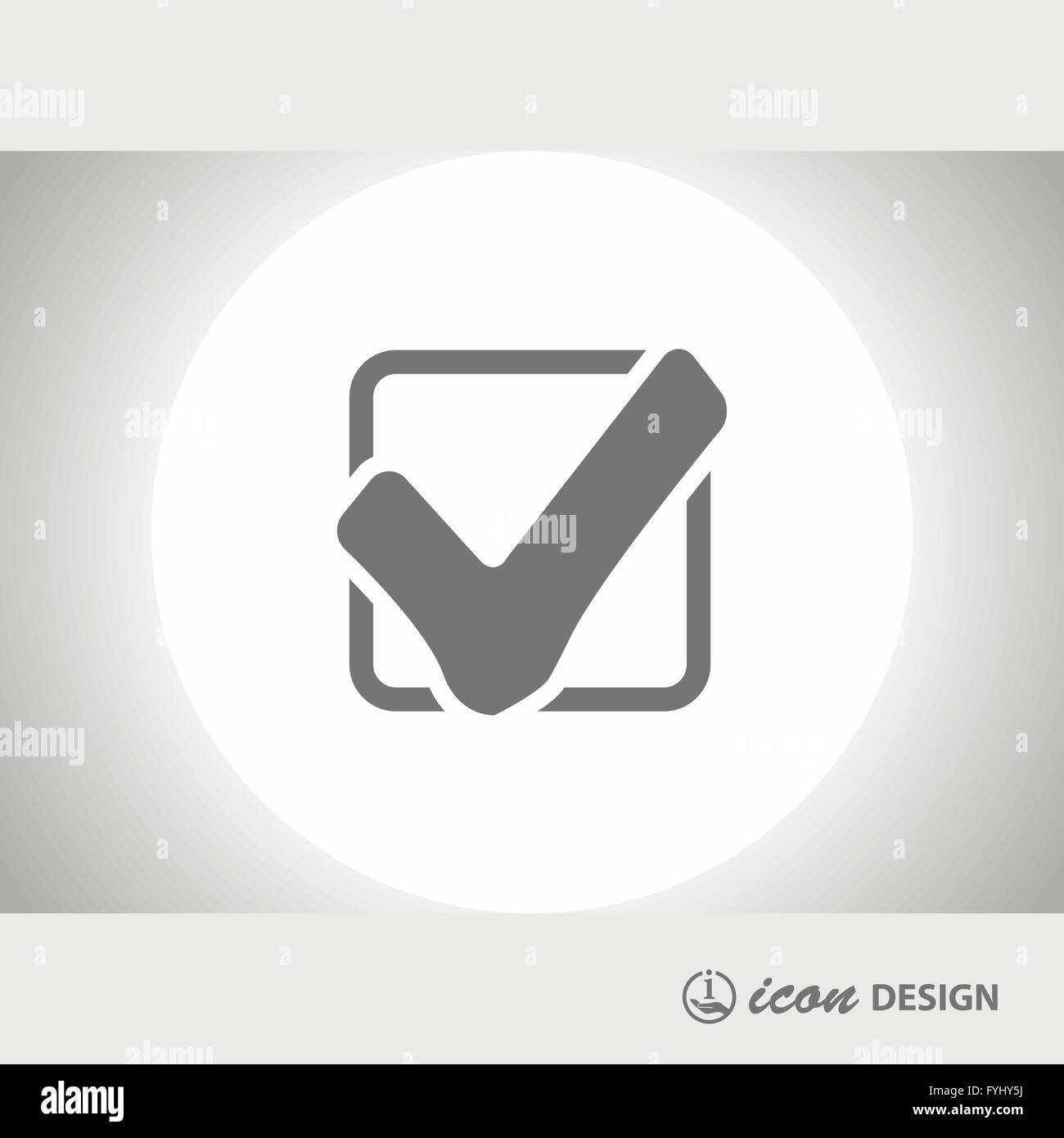 Pictograph of check mark Stock Vector Image & Art - Alamy