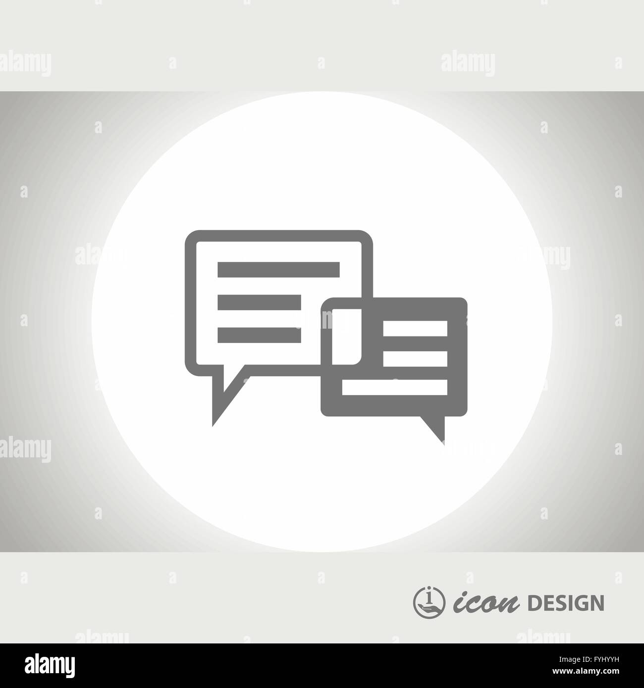 Pictograph of message or chat Stock Vector Image & Art - Alamy