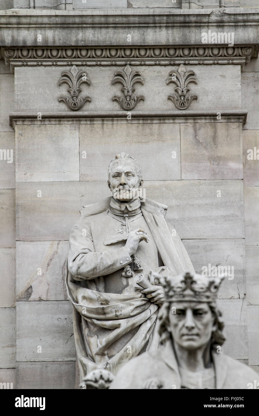 National library facade in Madrid, Spain Stock Photo - Alamy