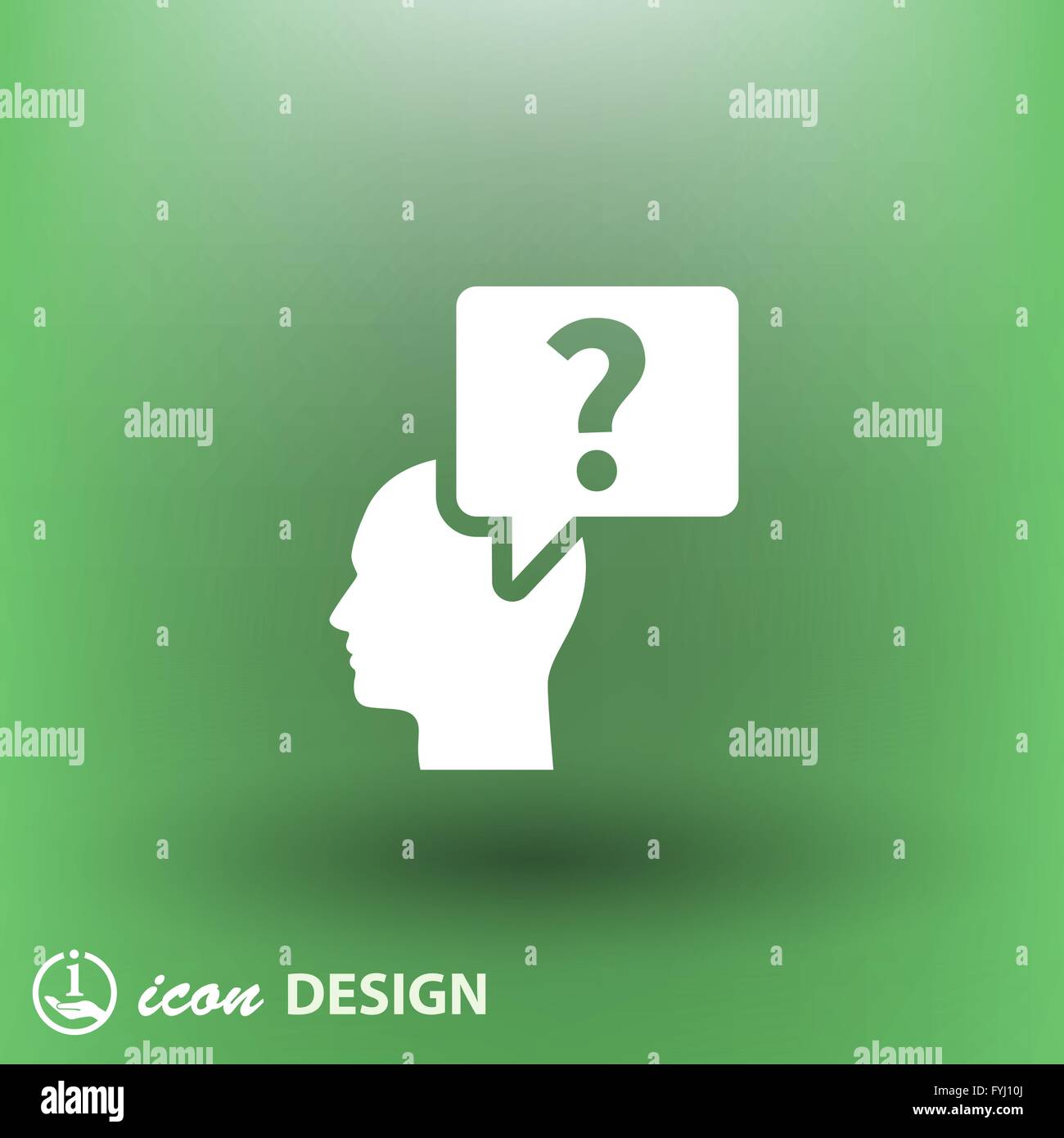 Pictograph of question mark and man Stock Vector Image & Art - Alamy