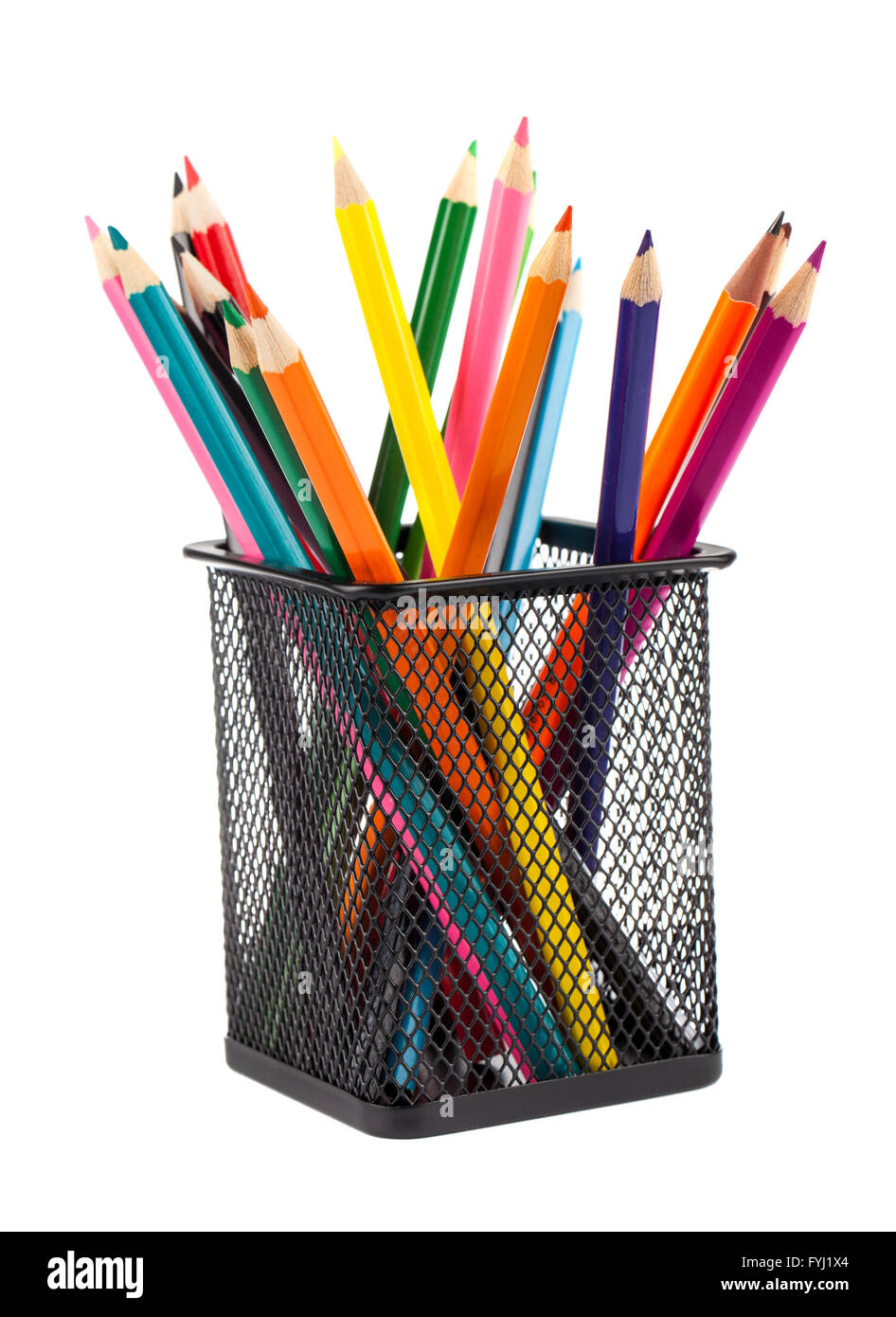 Colored pencils work of art Cut Out Stock Images & Pictures - Alamy