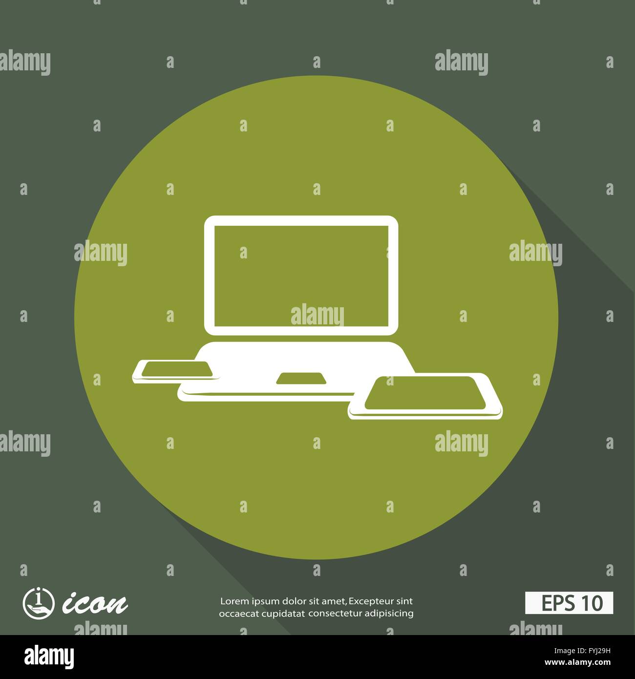 Pictograph of computer Stock Vector Image & Art - Alamy