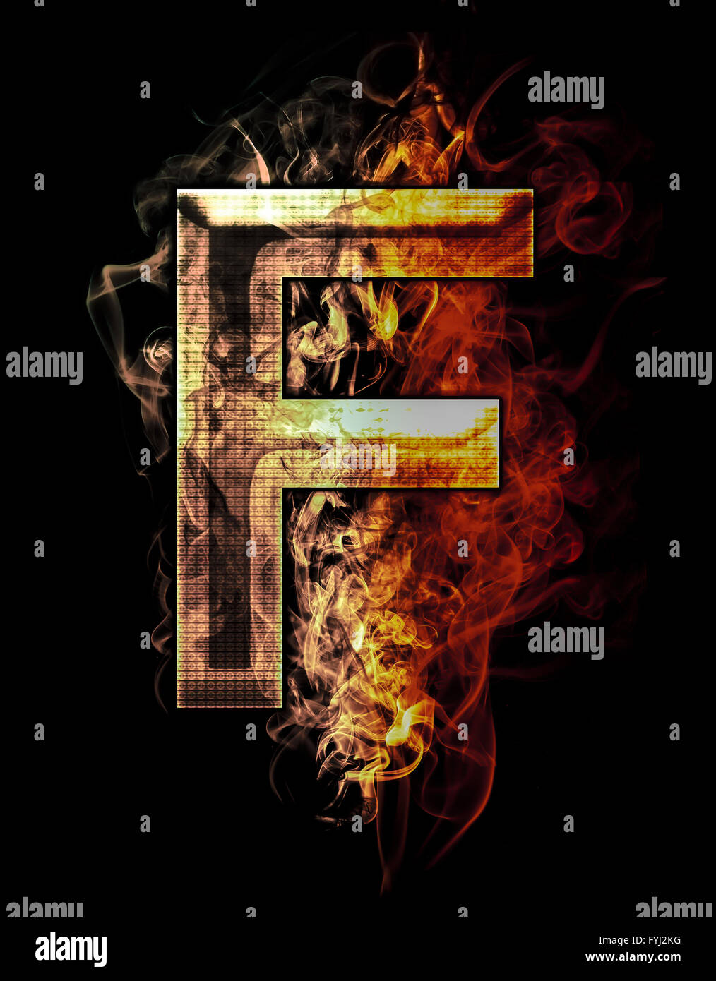 Letter F Fire