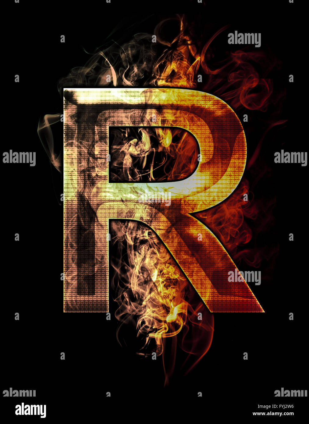 Letter R Fire 2+ Thousand Fire Letter R Royalty Free Images, Stock