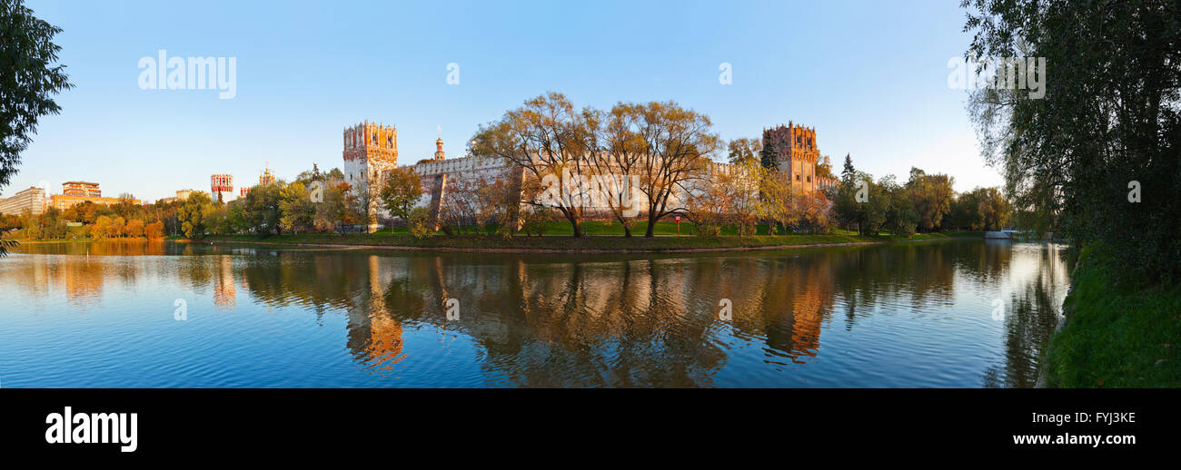 Panorama of Novodevichiy convent in Moscow Russia Stock Photo - Alamy