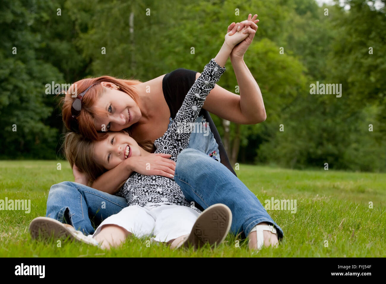My happy mom and me Stock Photo - Alamy