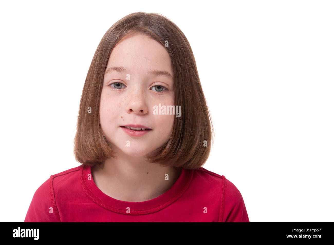 Child portrait purple Stock Photo - Alamy