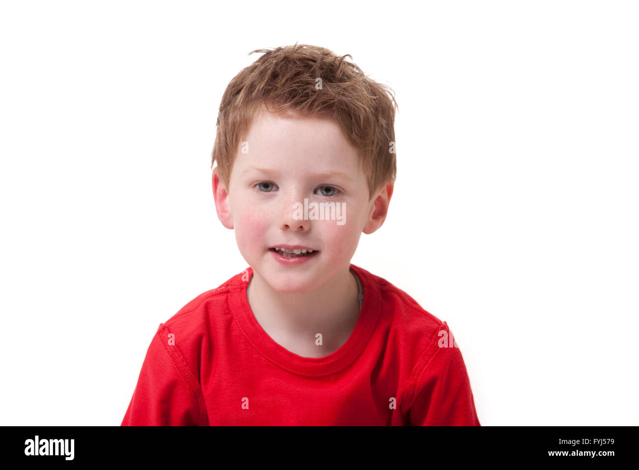 Child portrait red Stock Photo - Alamy