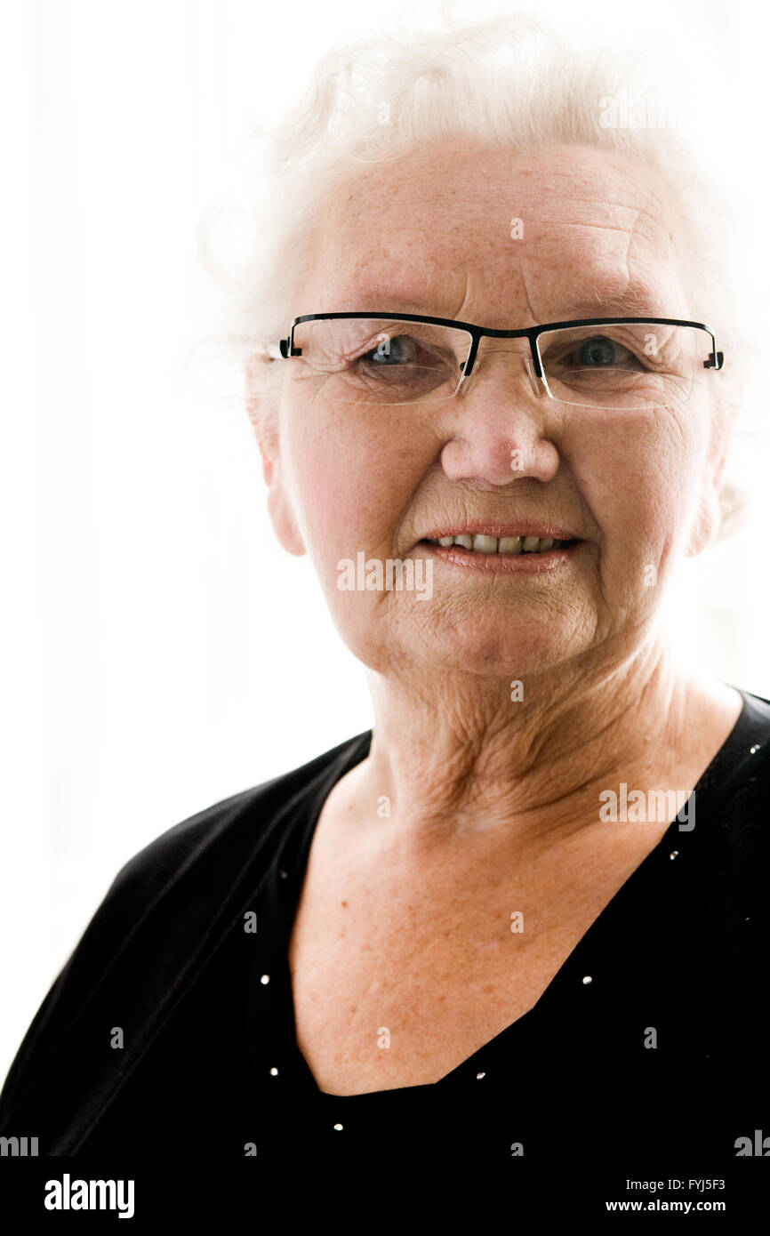 Portrait of a grandmother Stock Photo - Alamy