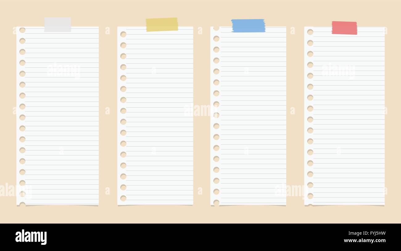 Lined paper ripped out Stock Vector Images - Alamy