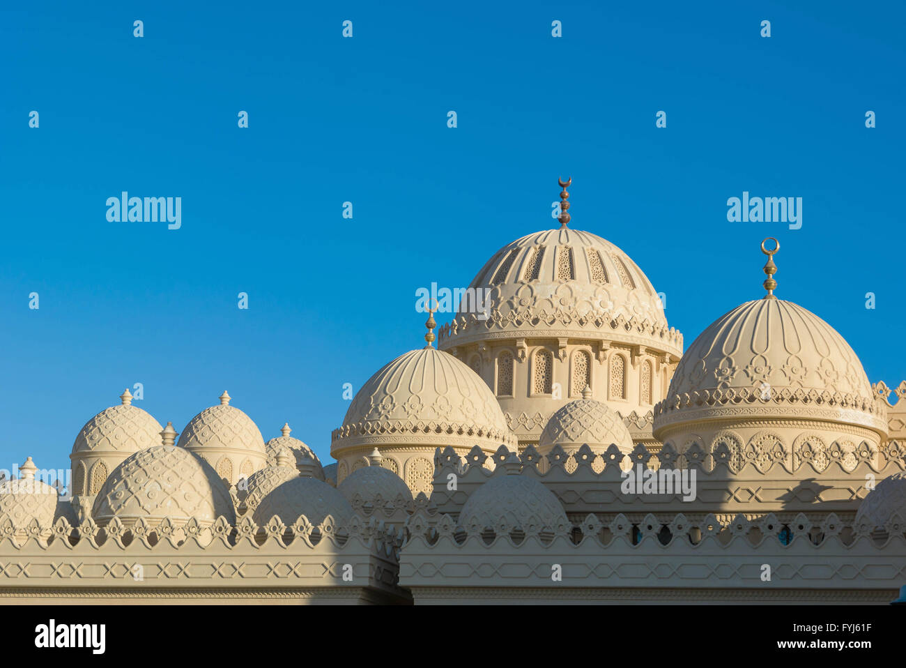 Orange Mosque Domes Stock Photo - Alamy