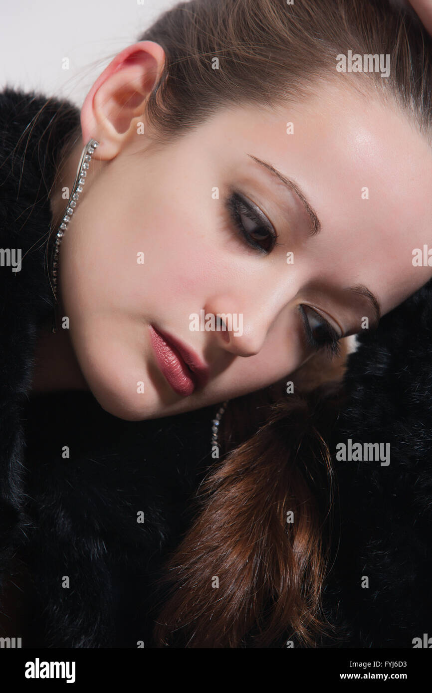 Thinking my deepest thoughts looking down Stock Photo - Alamy