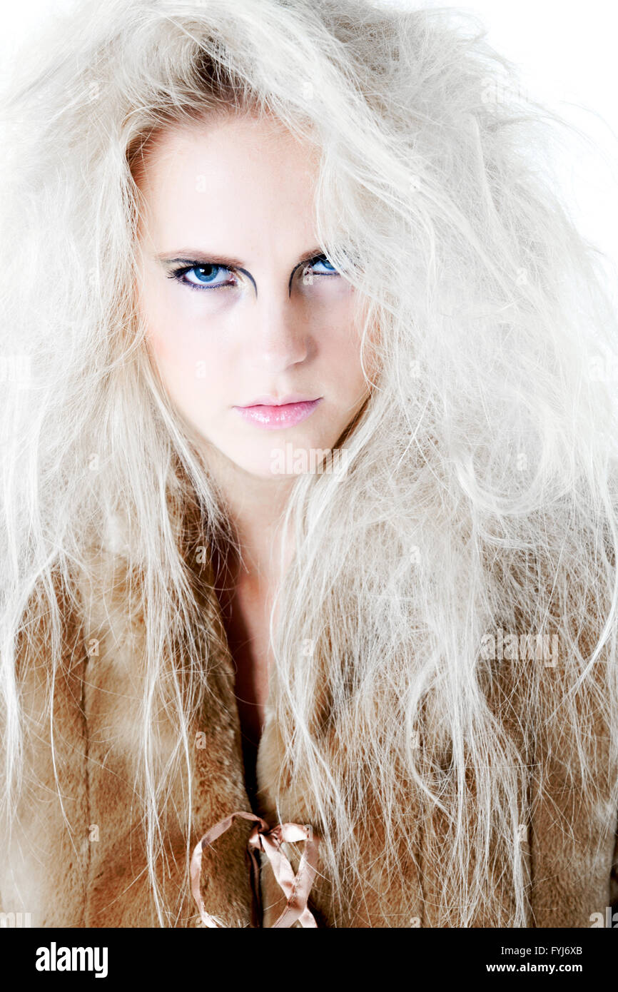 Wild angry fierce look in fur at you Stock Photo - Alamy