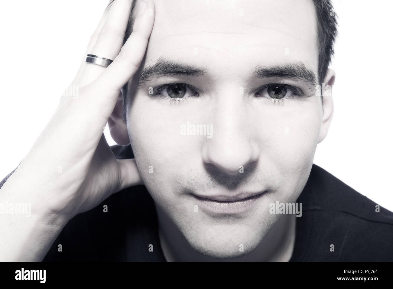 Portrait of an expressive man Stock Photo - Alamy