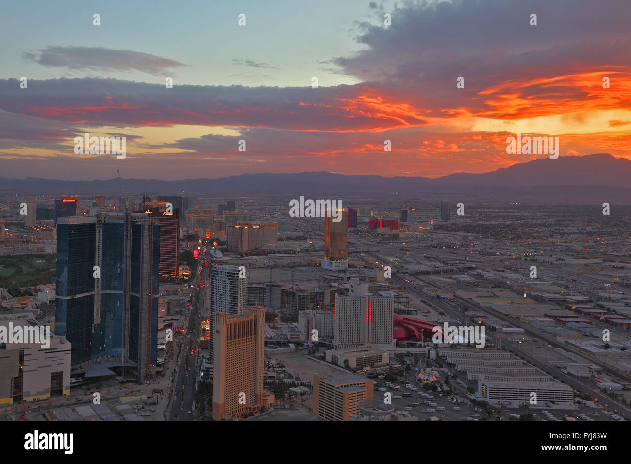 The windows reflect the last rays of the sun Stock Photo - Alamy