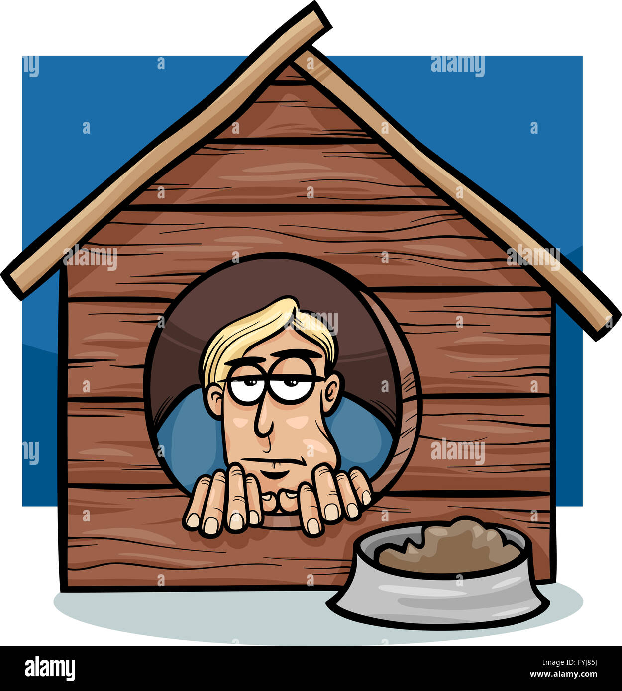 Man in doghouse hi-res stock photography and images - Alamy