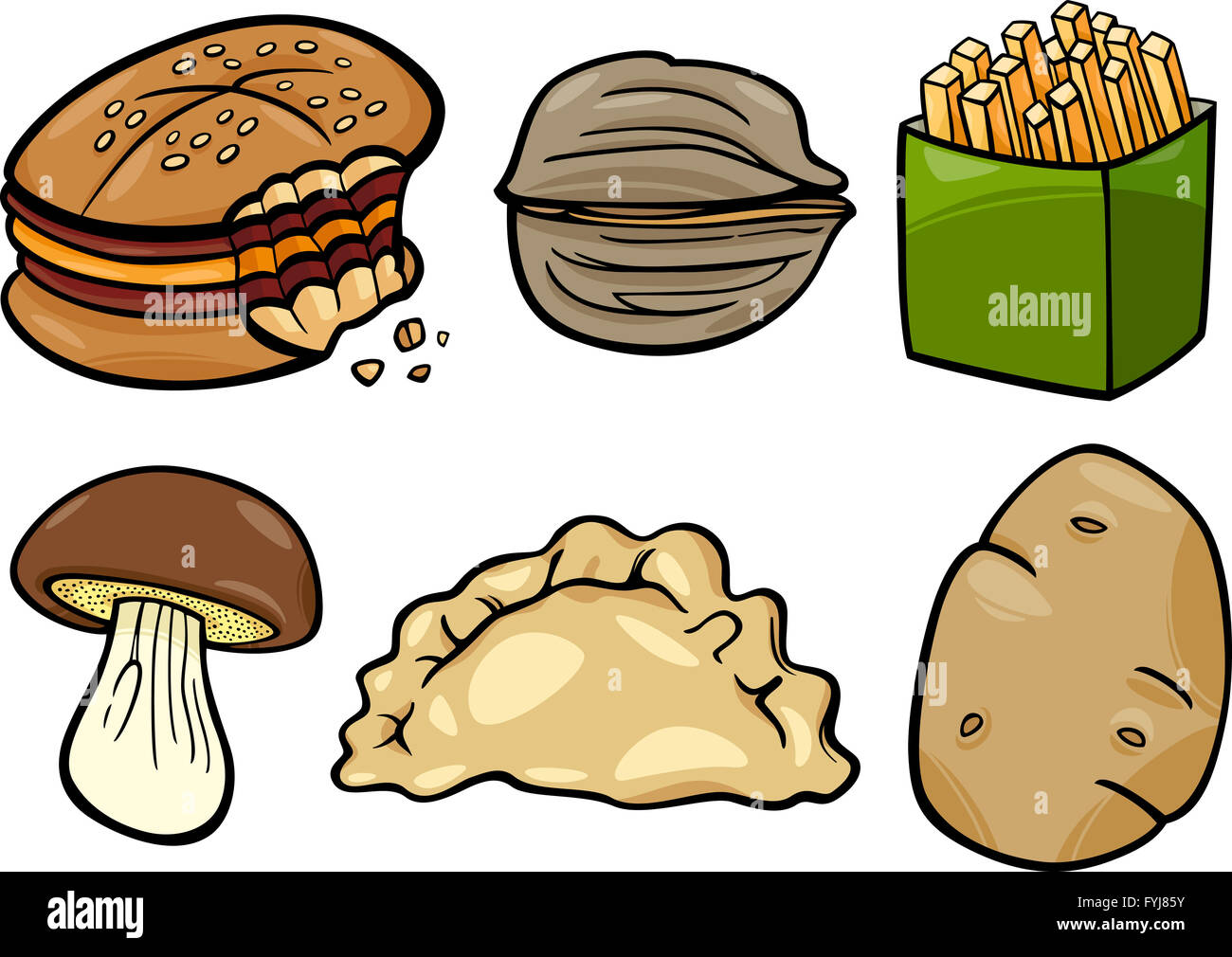 Cartoon food hi-res stock photography and images - Alamy