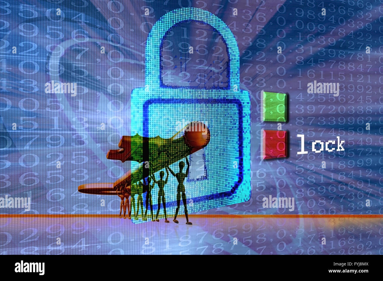 Door lock graphic hi-res stock photography and images - Alamy