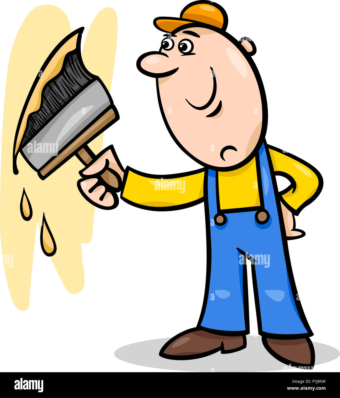 Manual Worker Cartoon Illustration Stock Photos & Manual Worker Cartoon ...