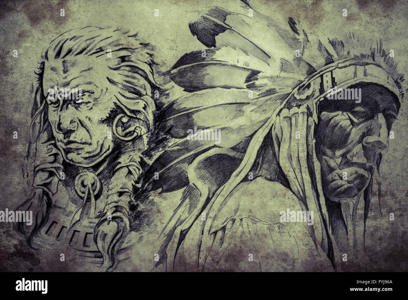 Native American Warrior Tattoos