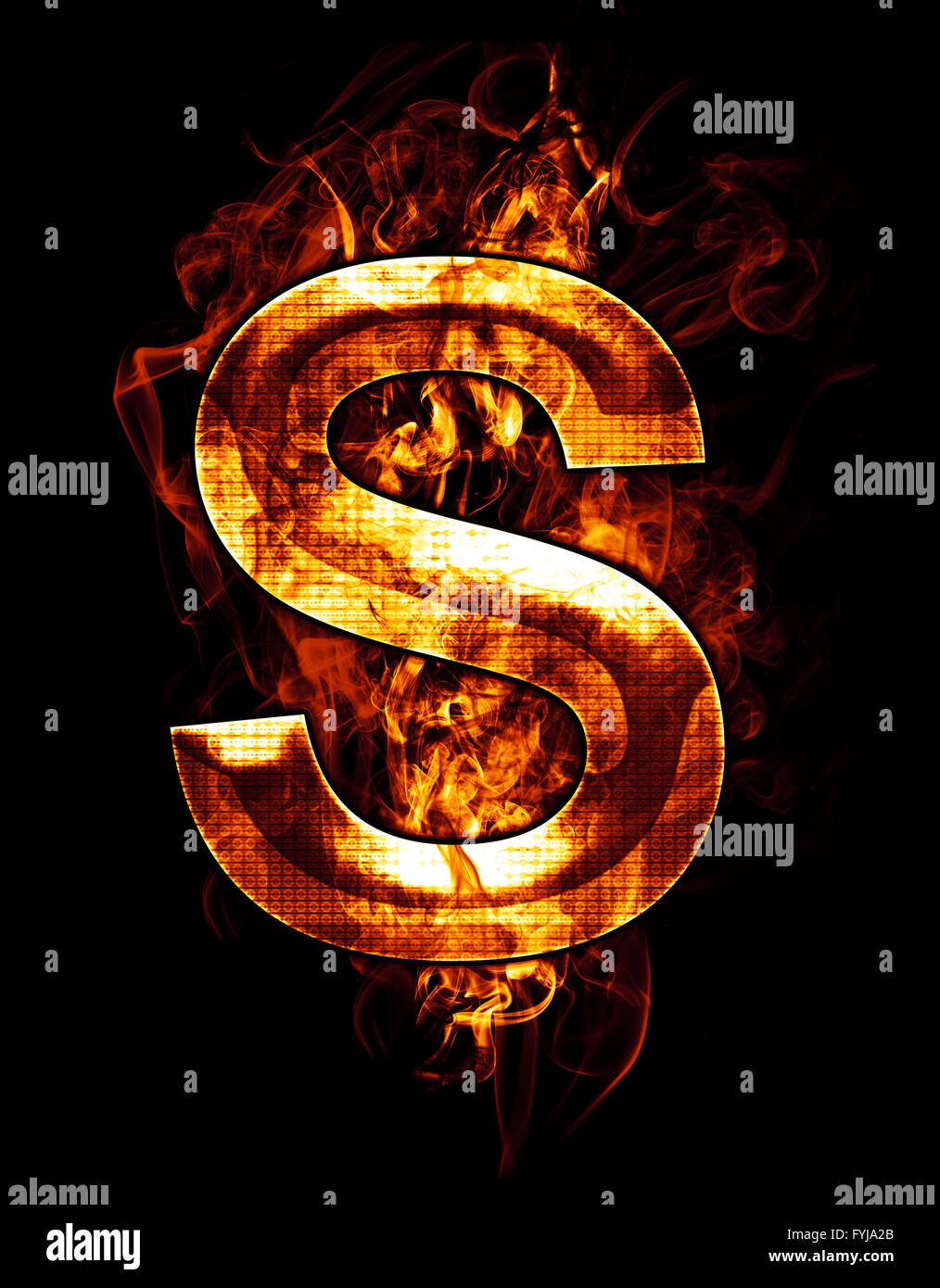 The Letter S In Fire