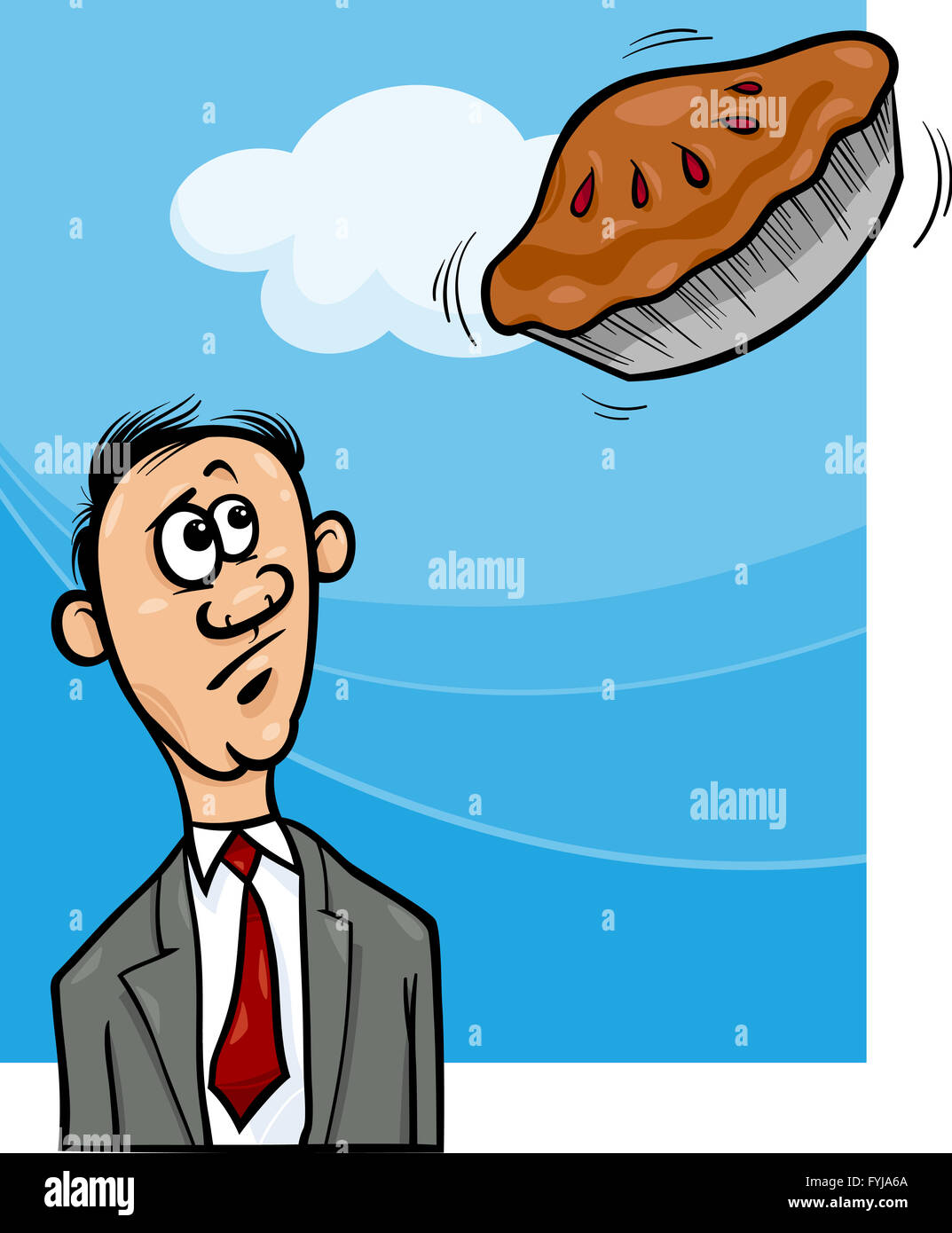 pie in the sky saying cartoon Stock Photo - Alamy