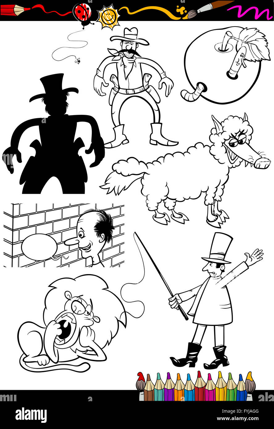 Colorin page hi-res stock photography and images - Alamy