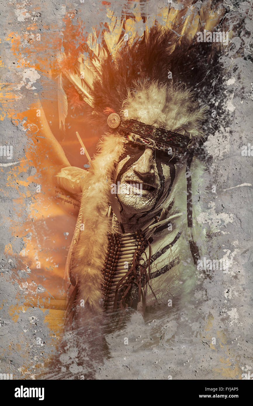 Traditional Apache War Paint